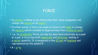 Definition of mechanical Engineering | PPTX | Physics | Science