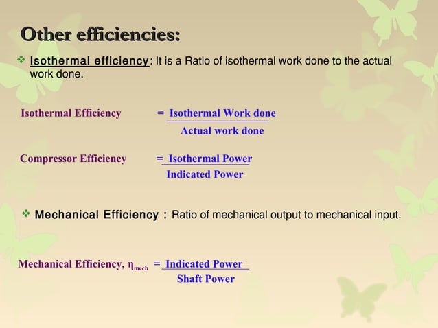 Air compressor efficiency. | PPT