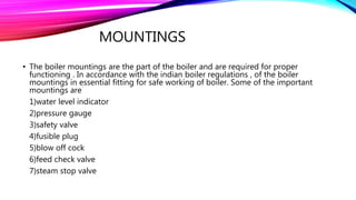 BOILER MOUNTINGS AND ACCESSORIES | PPTX