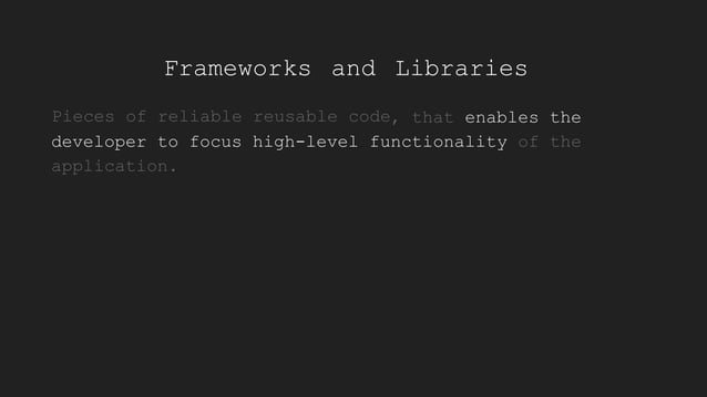 Building frameworks: from concept to completion | PPT