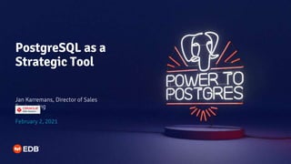 PostgreSQL as a Strategic Tool | PPTX