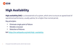 Beginner's Guide to High Availability for Postgres - French | PPT