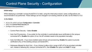 EMEA Airheads- ArubaOS - Understanding Control-Plane-Security | PPT