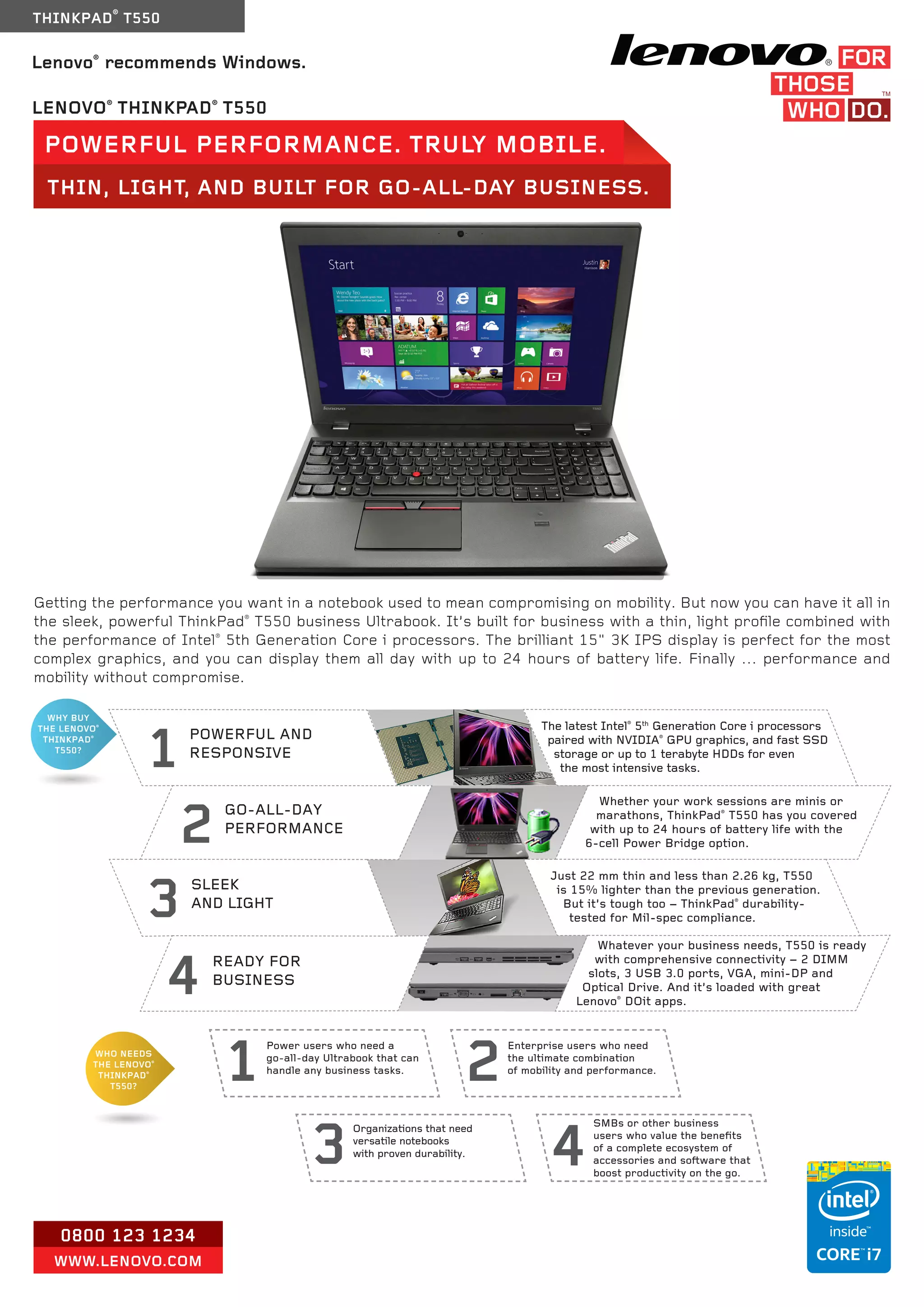 Lenovo t550 | PDF