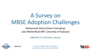 A Survey on MBSE Adoption Challenges | PDF