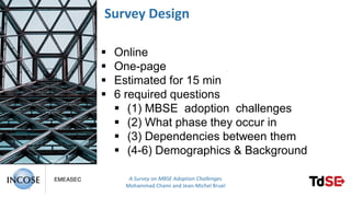 A Survey on MBSE Adoption Challenges | PDF