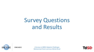A Survey on MBSE Adoption Challenges | PDF