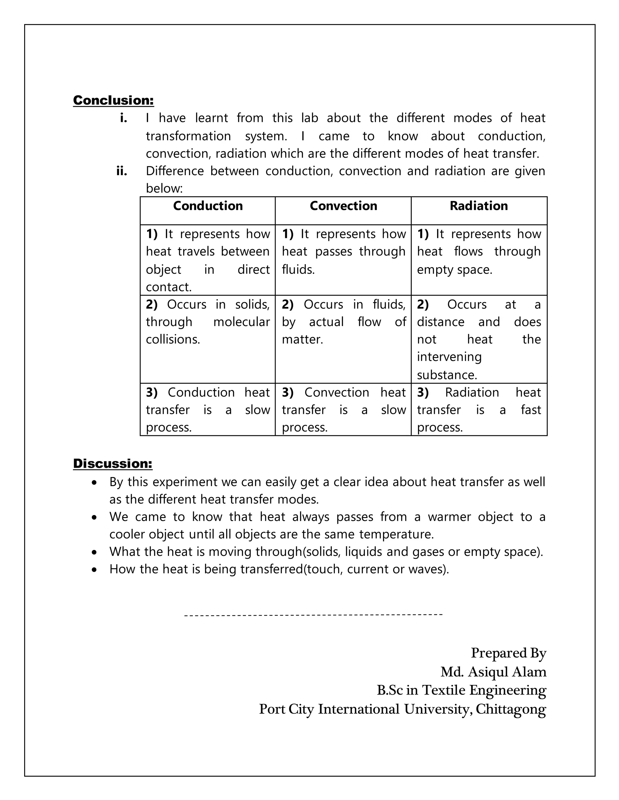 Study on Heat Transfer | DOCX