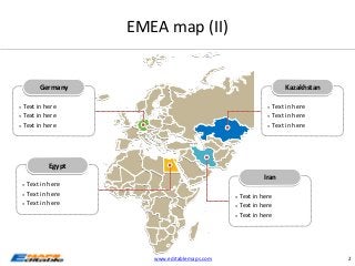 Free EMEA map, EMEA Map, EMEA PowerPoint Map, EMEA Editable Map, EMEA ...