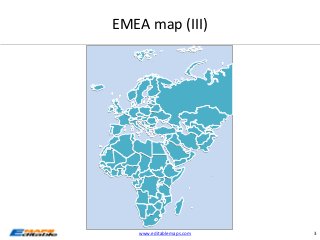 Free EMEA map, EMEA Map, EMEA PowerPoint Map, EMEA Editable Map, EMEA ...