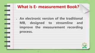 emeasurement book IS A METHOD OF MEASUREMENT | PDF