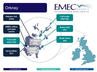 Painel 1 – Tidal Energy in Orkney | PDF