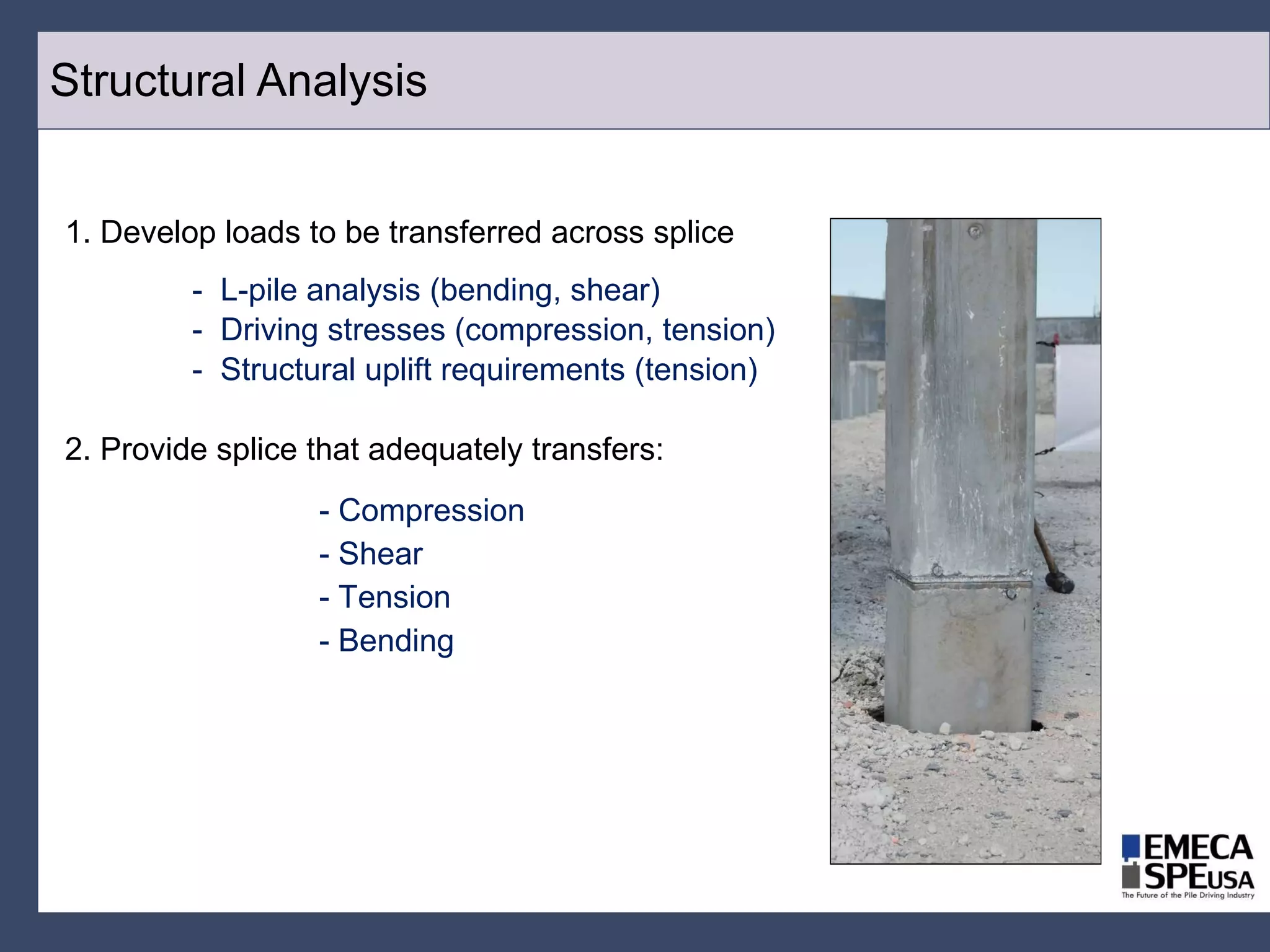 Emeca SPE-USA Pile Joint Product | PPT