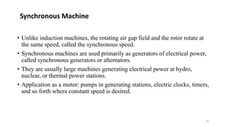 Elecromechnical conversion & Rotating machines | PPTX