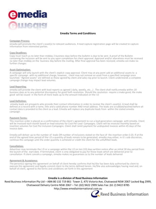 Emedia t&cs | PDF