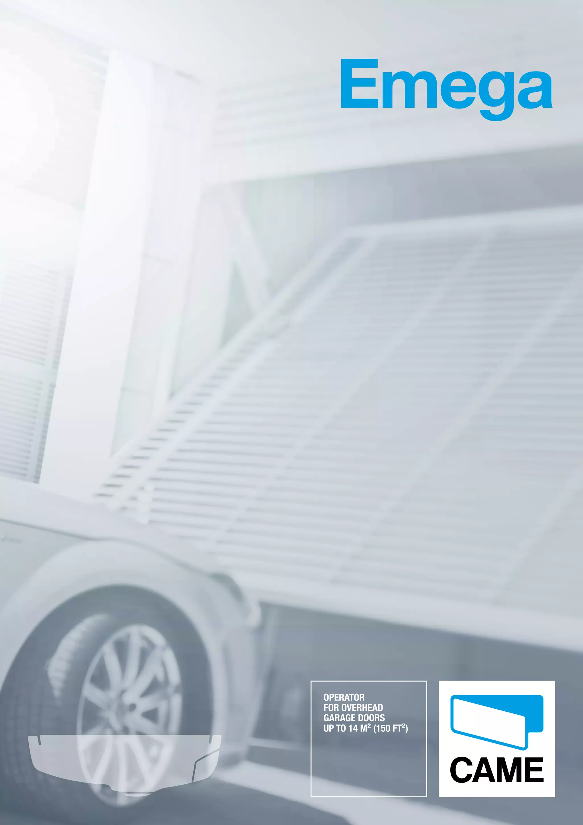 Emega- OPERATOR FOR OVERHEAD GARAGE DOORS UP TO 14 M² (150 FT²) | PDF ...
