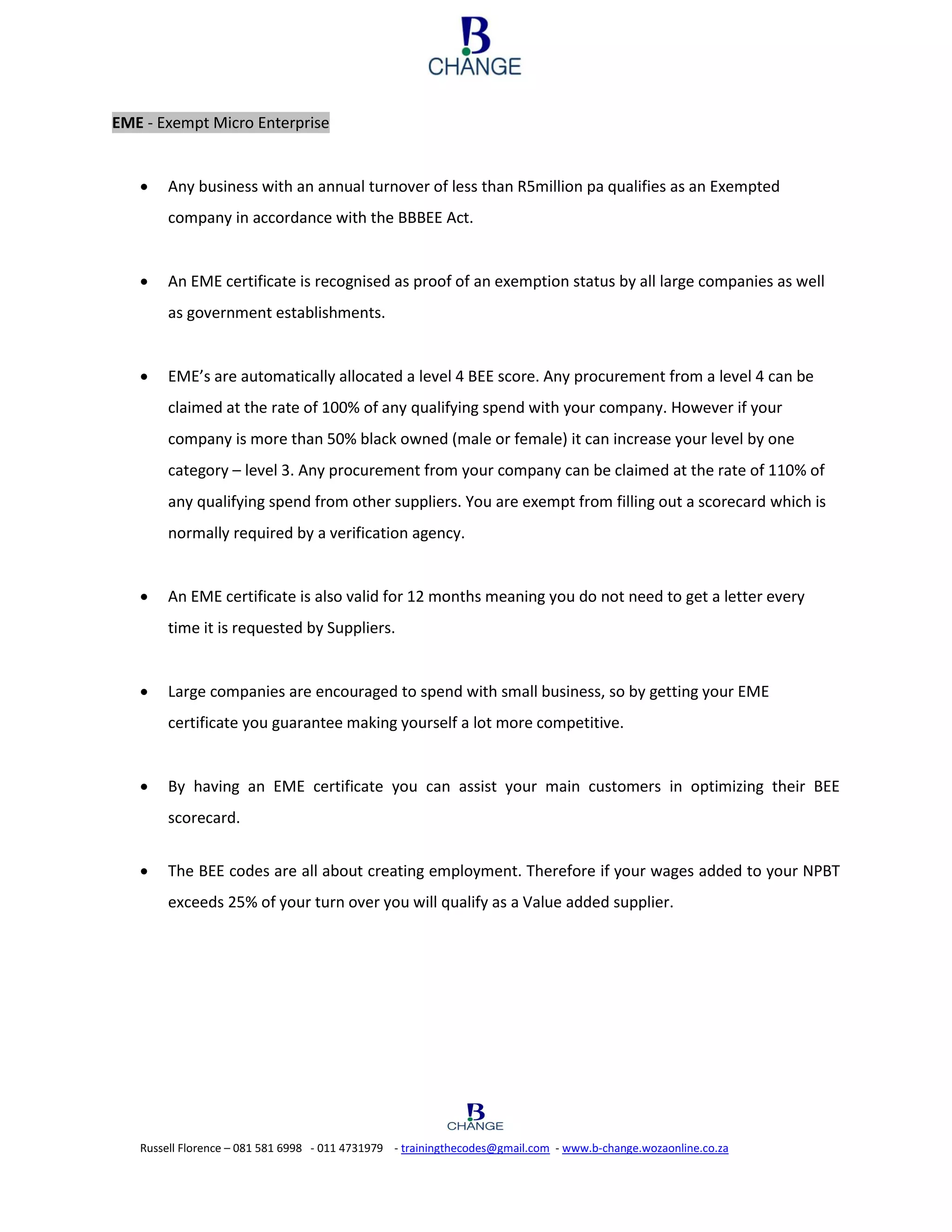 Eme information | PDF