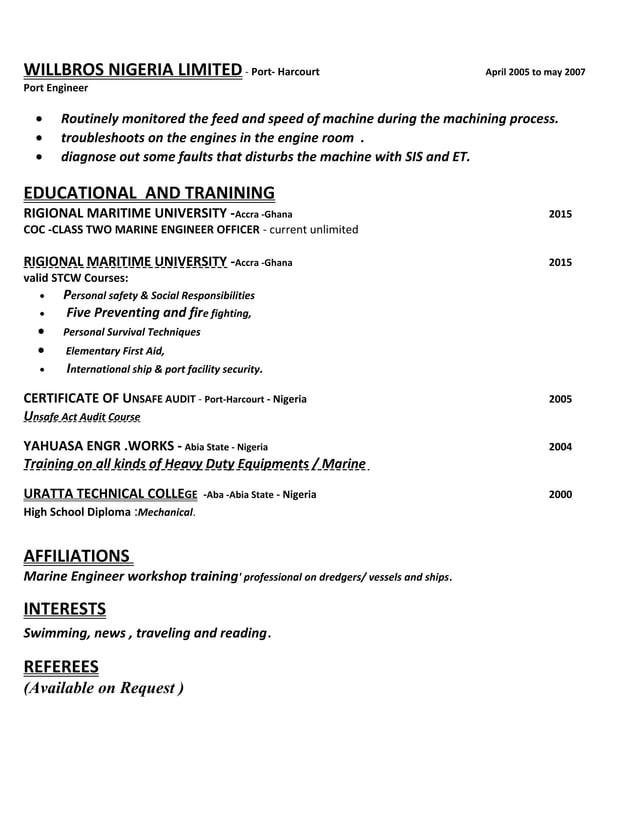Emeka Resume | DOC