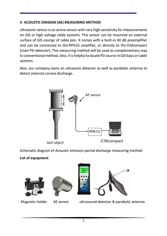 Emelec partial discharge measurement services | PDF