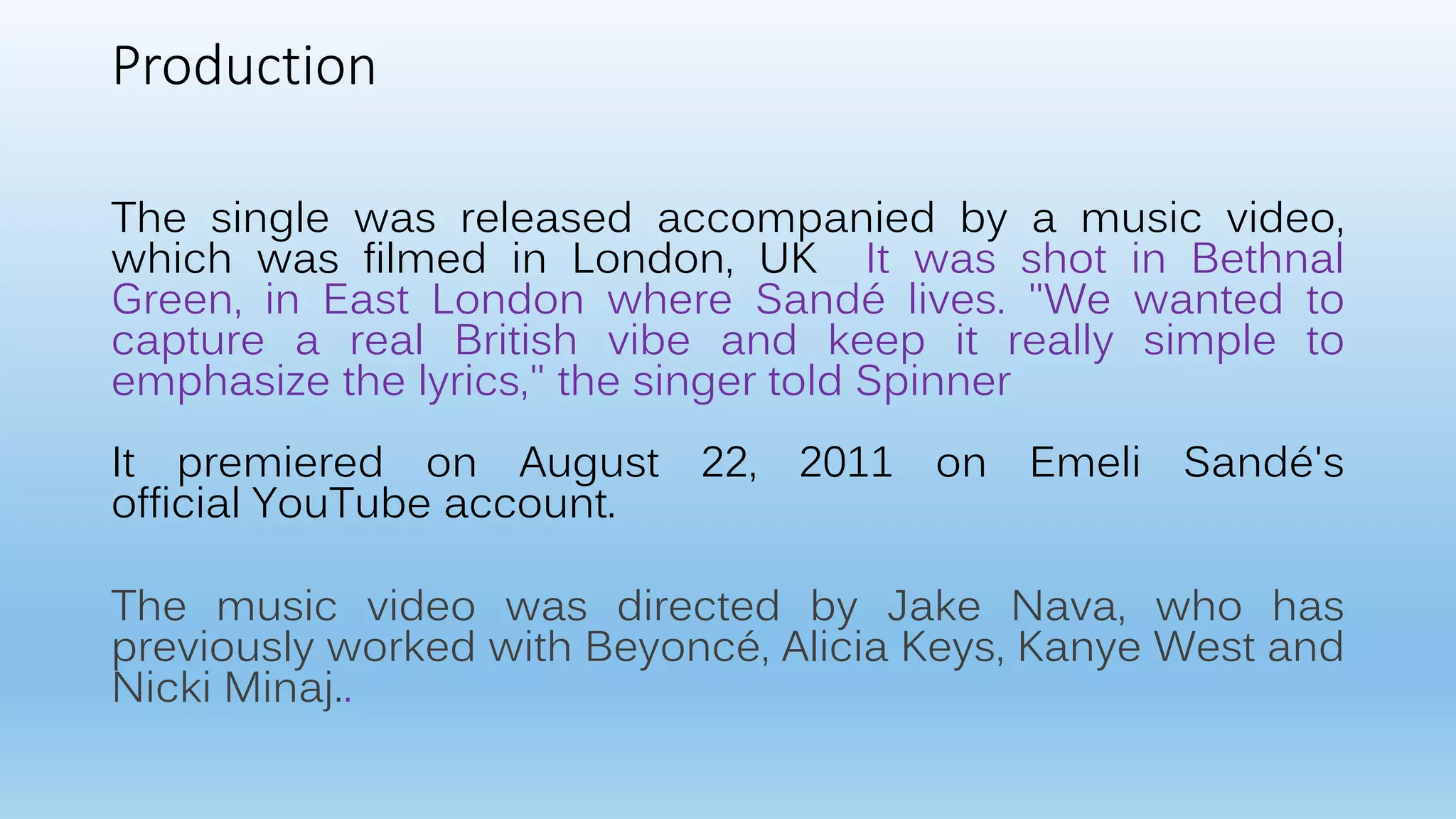 Emelie Sande Heaven Intro | PPT