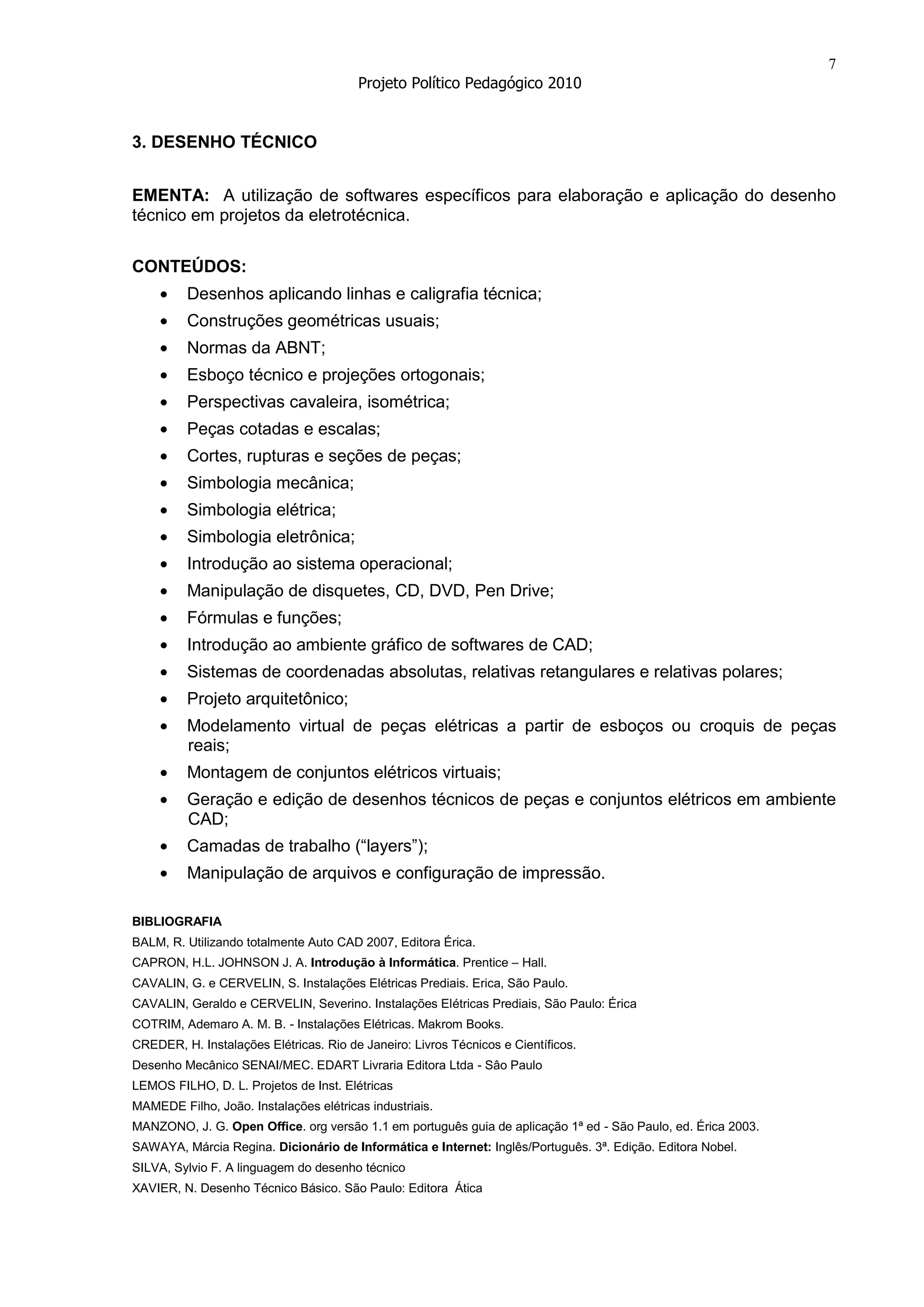 Ementa eletrotécnica integrado | PDF