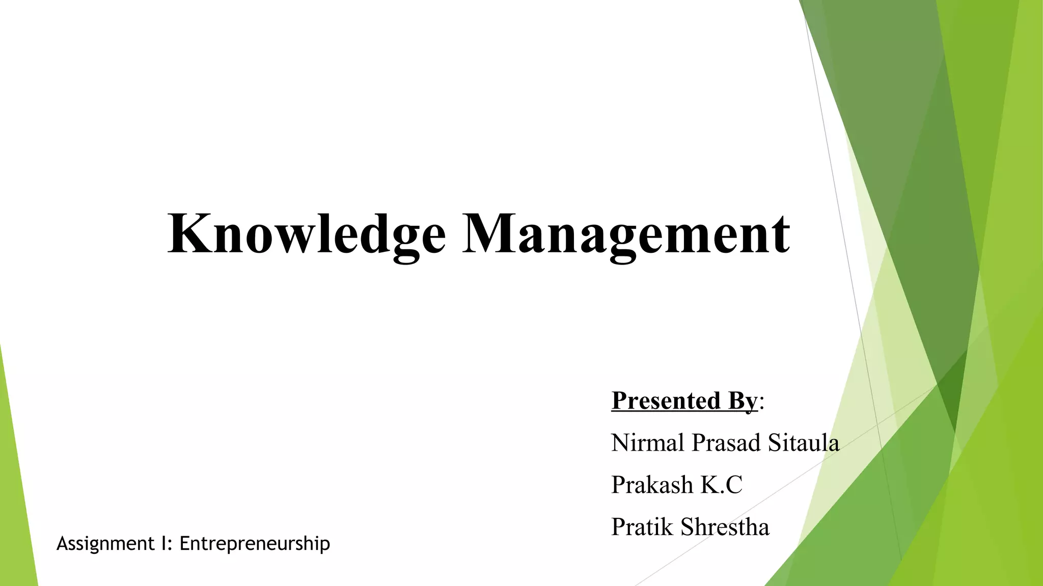 Knowledge Management | PPT