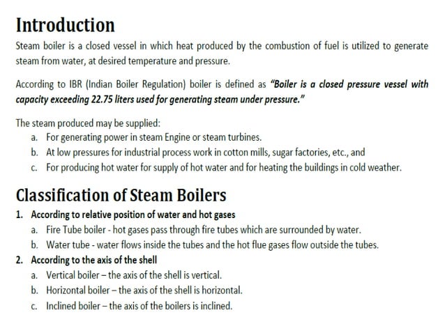 Steam Boilers | PPT