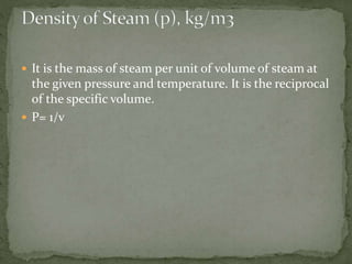 properties of steam | PPTX