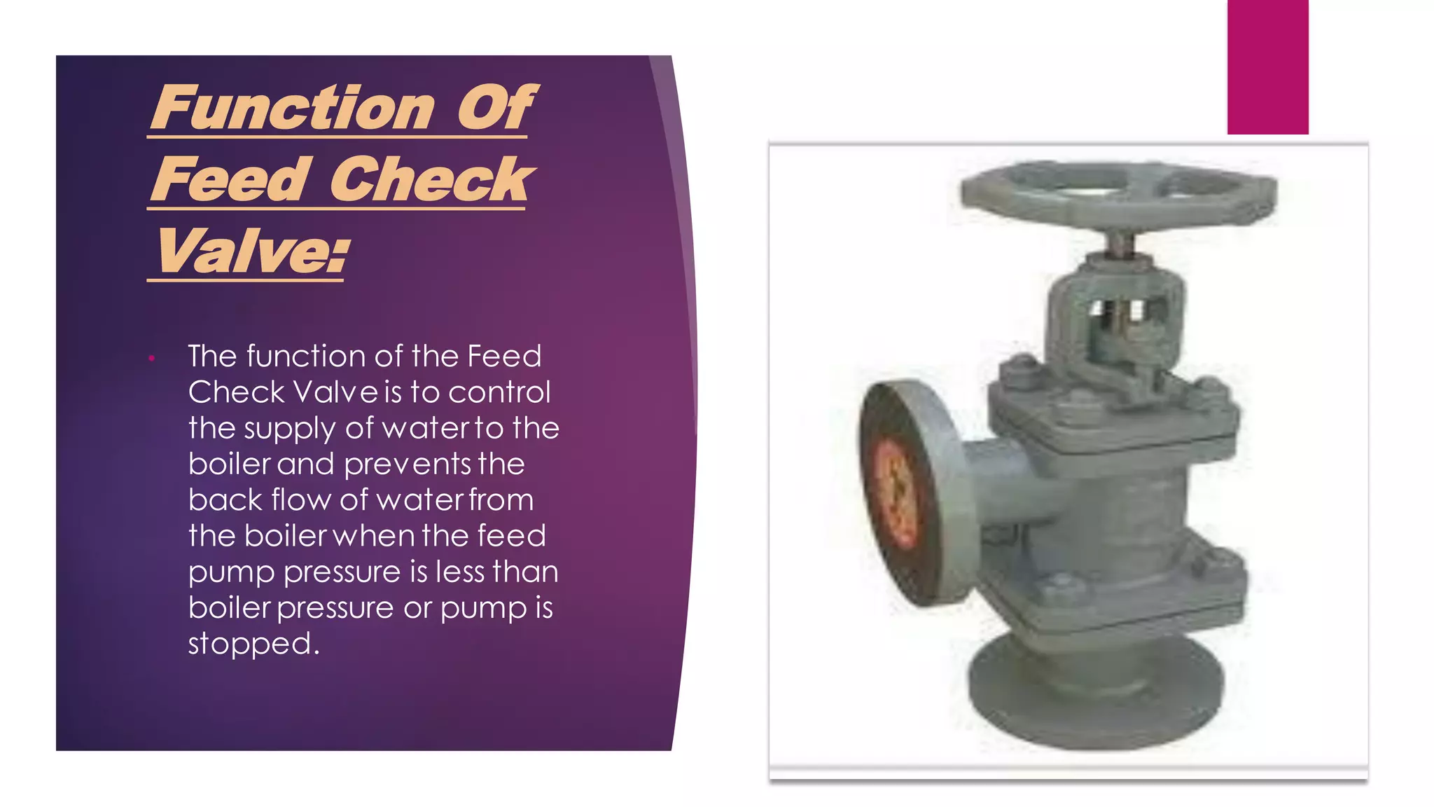 Feed Check Valve ppt | PDF