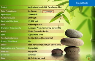 Emerald Park,Roha | Agriculture Land Project | | PPTX