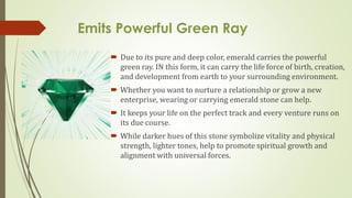 Emerald stone ppt | PDF