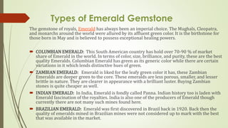 Emerald stone ppt | PDF