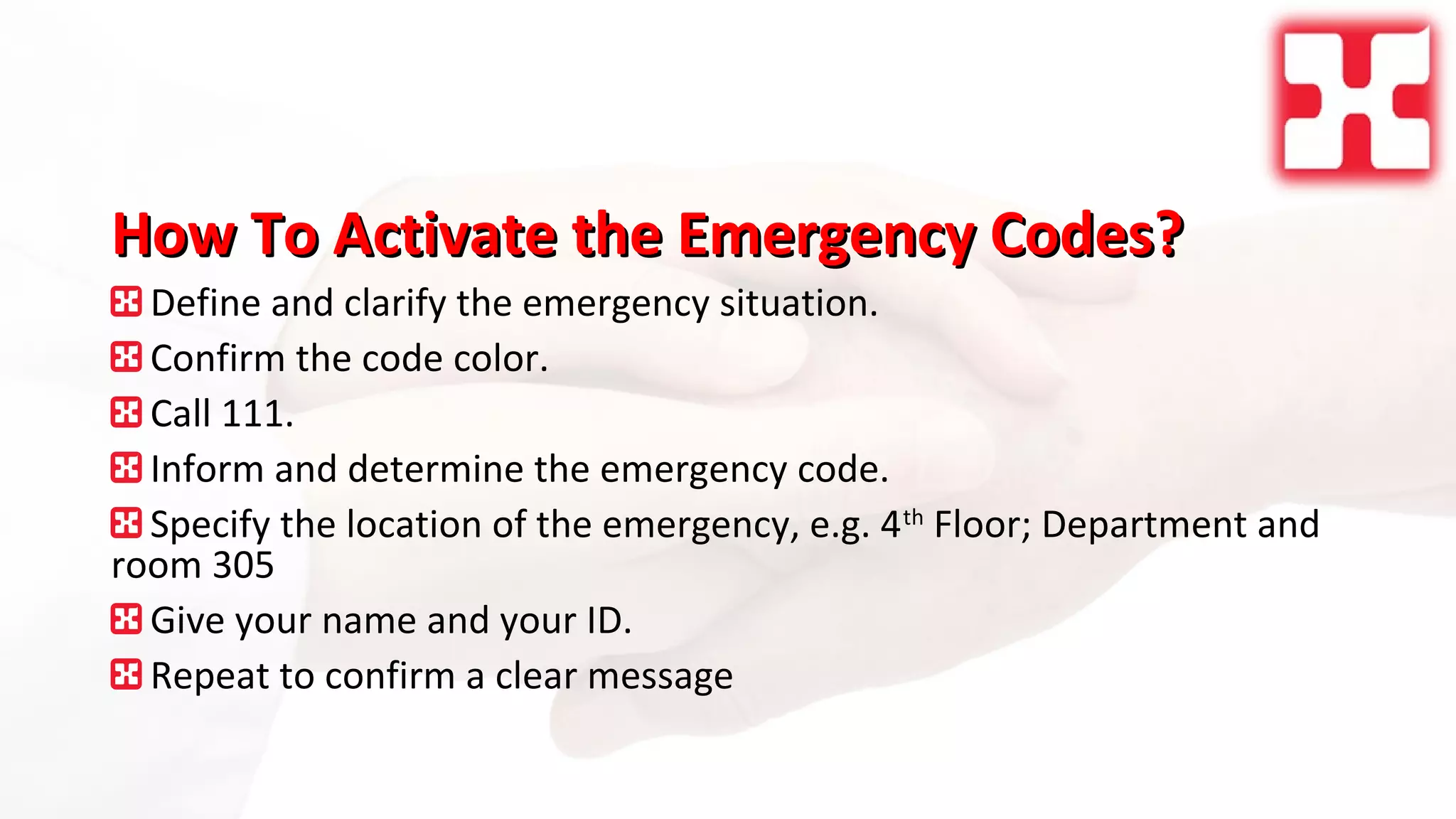 Emerg codes 1 | PPT