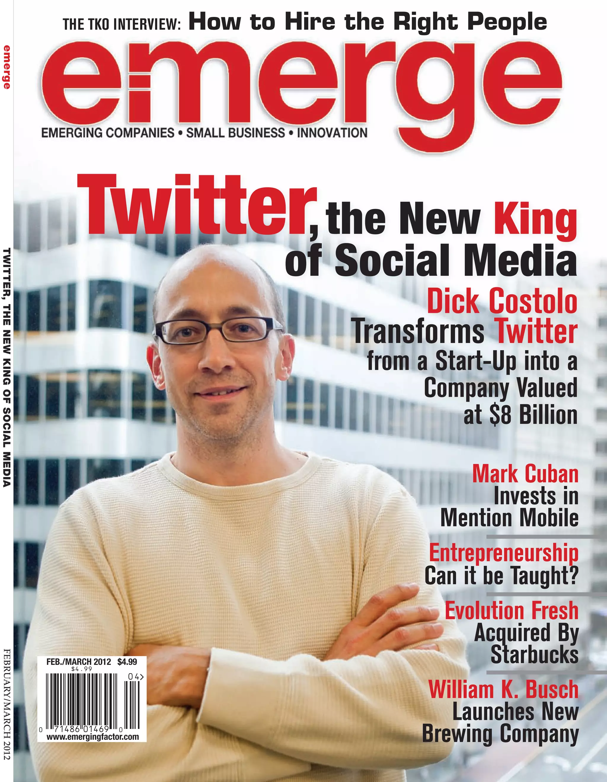 Edward Cates Featured in Emerge Magazine - FEB 2012 | PDF