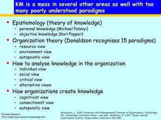 Emergence and Growth of Knowledge and Diversity in Hierarchically ...