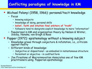 Emergence and Growth of Knowledge and Diversity in Hierarchically ...