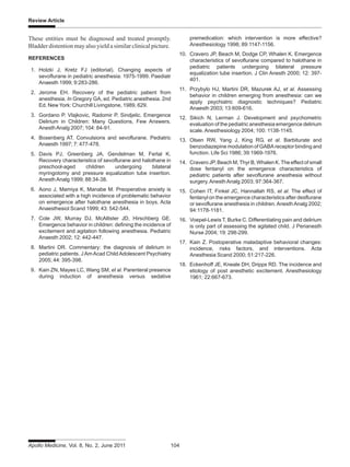 Emergence Delirium (ED) in Children | PDF