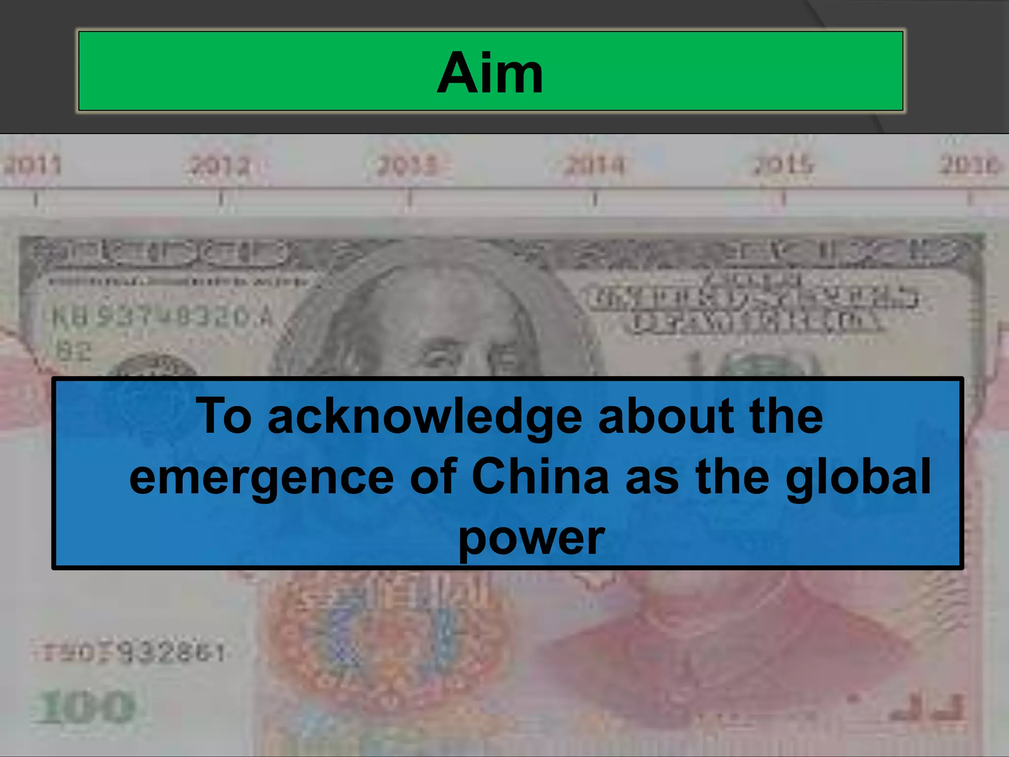 Emergence of china as a global power | PPTX | Asia Travel | Travel ...