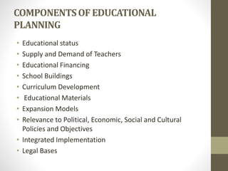 educational planning | PPTX