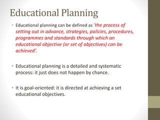 educational planning | PPTX