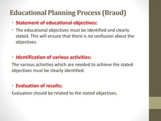 educational planning | PPTX