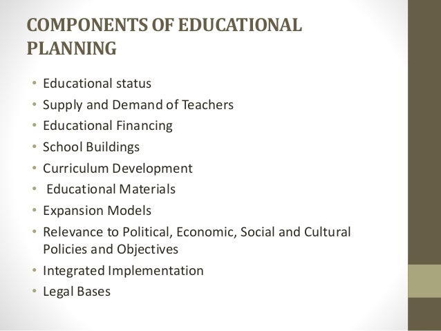 educational planning