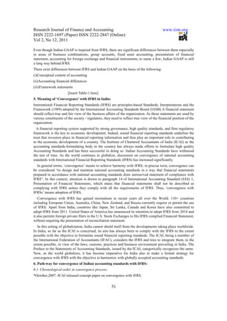 Emergence of international financial reporting standard in india ...
