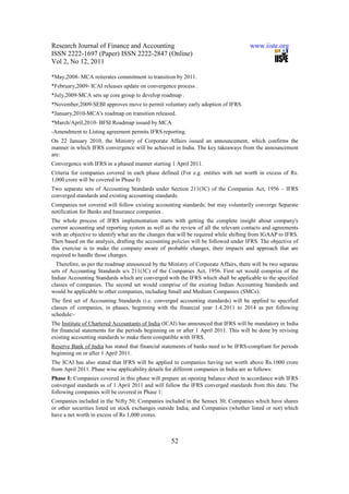 Emergence of international financial reporting standard in india ...