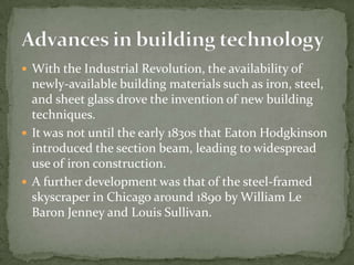 Emergence of modern architecture ppt | PPTX