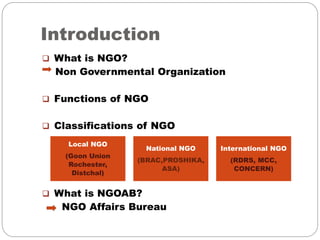 Emergence of ngo's and their role in development | PPT