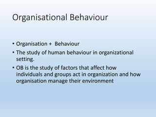 Emergence of ob | PPTX