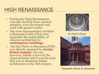 Emergence of rennaisance architecture | PPTX