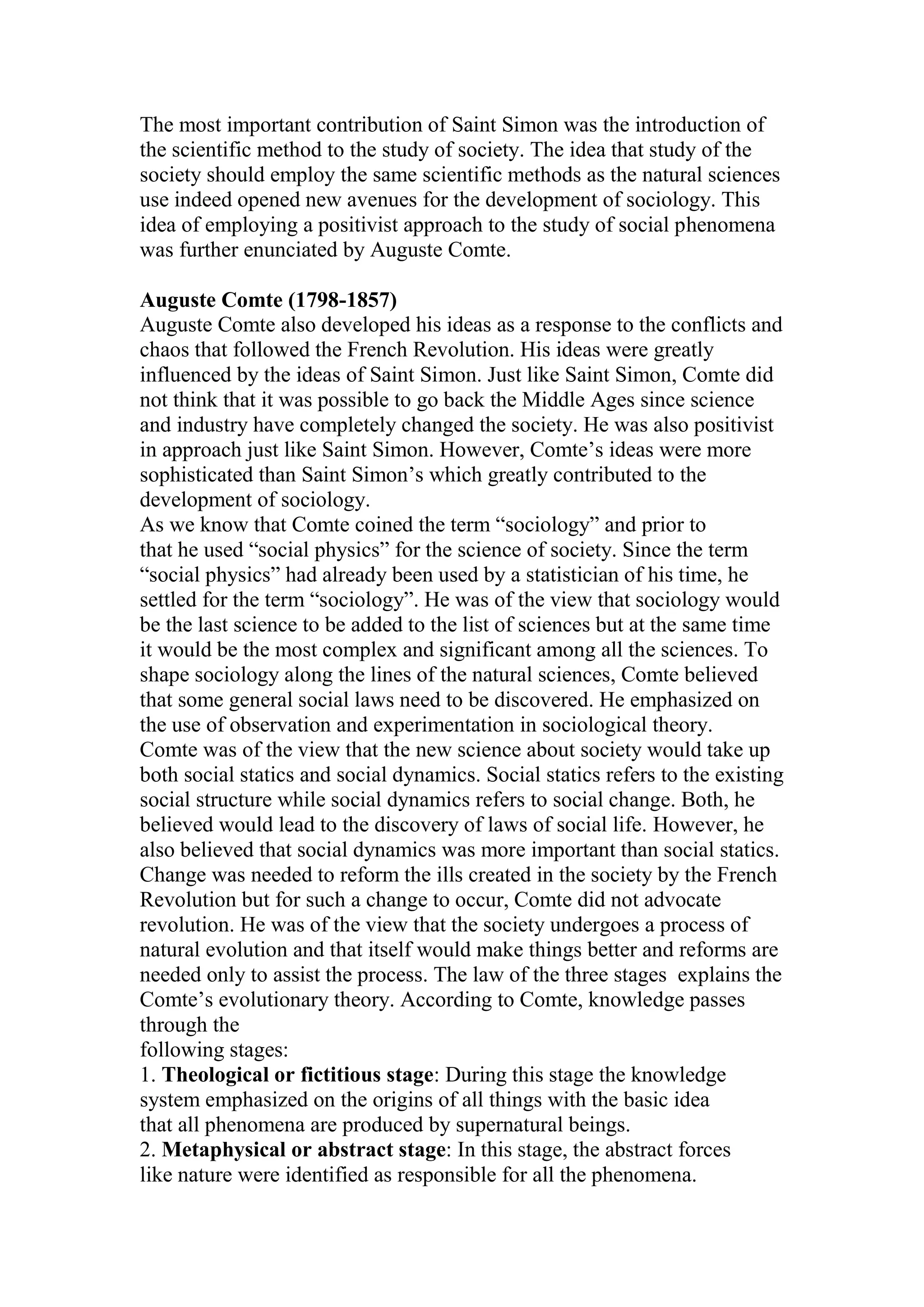 Emergence of Sociology -II.doc