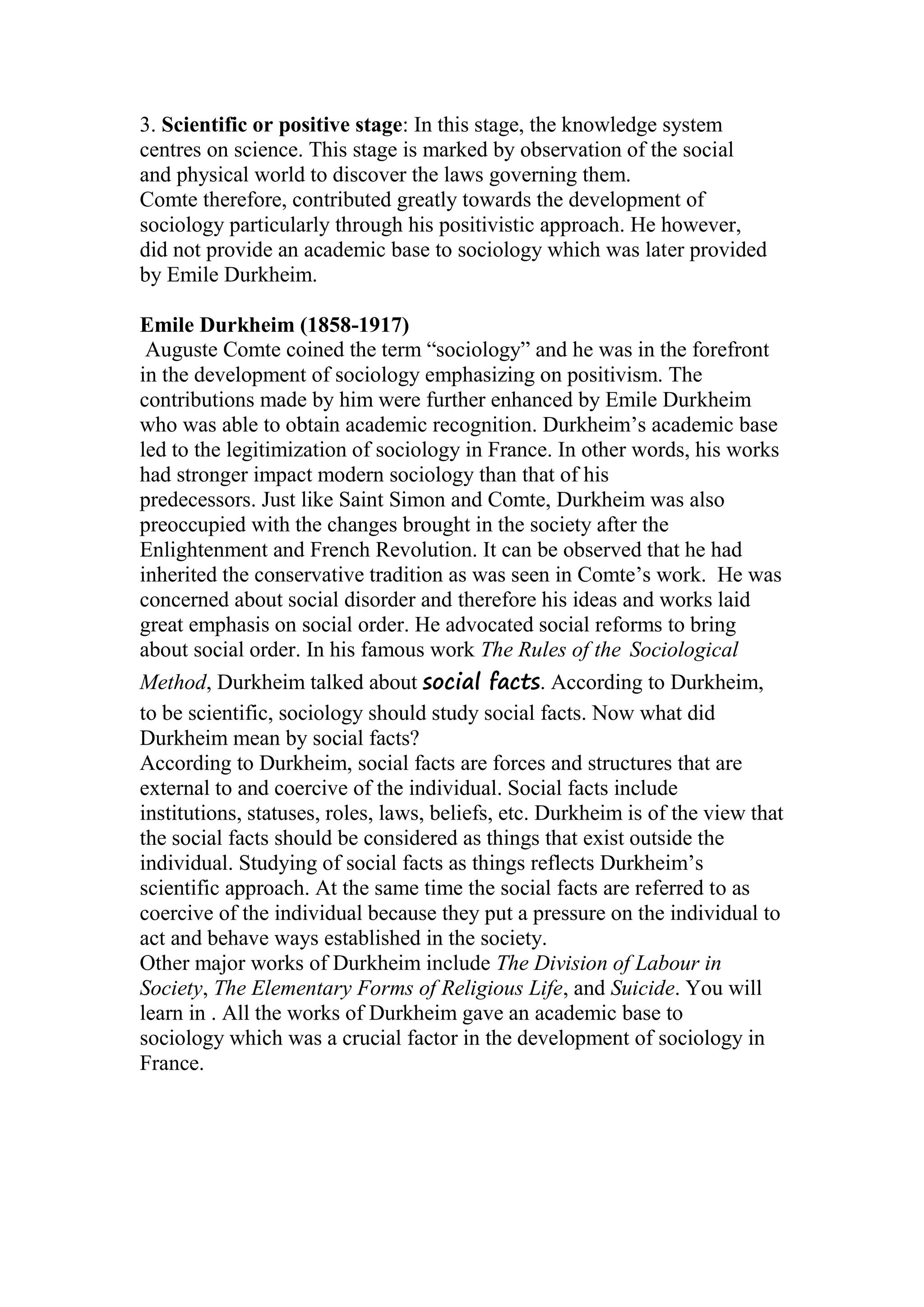 Emergence of Sociology -II.doc